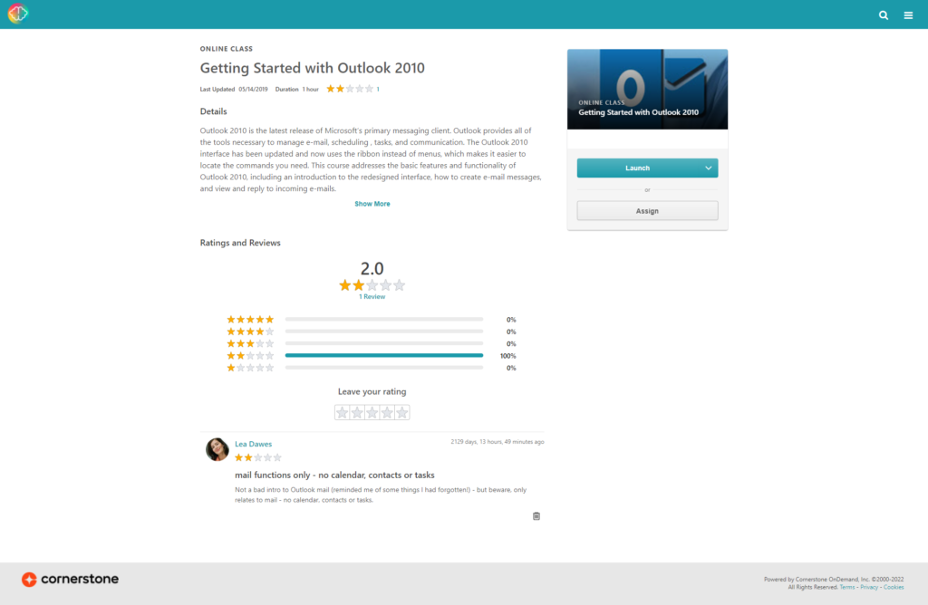 CSOD - The Learning Hub