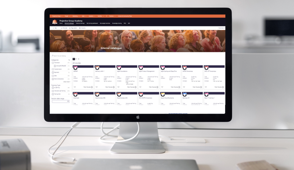 Learn365 implementation at Projective Group